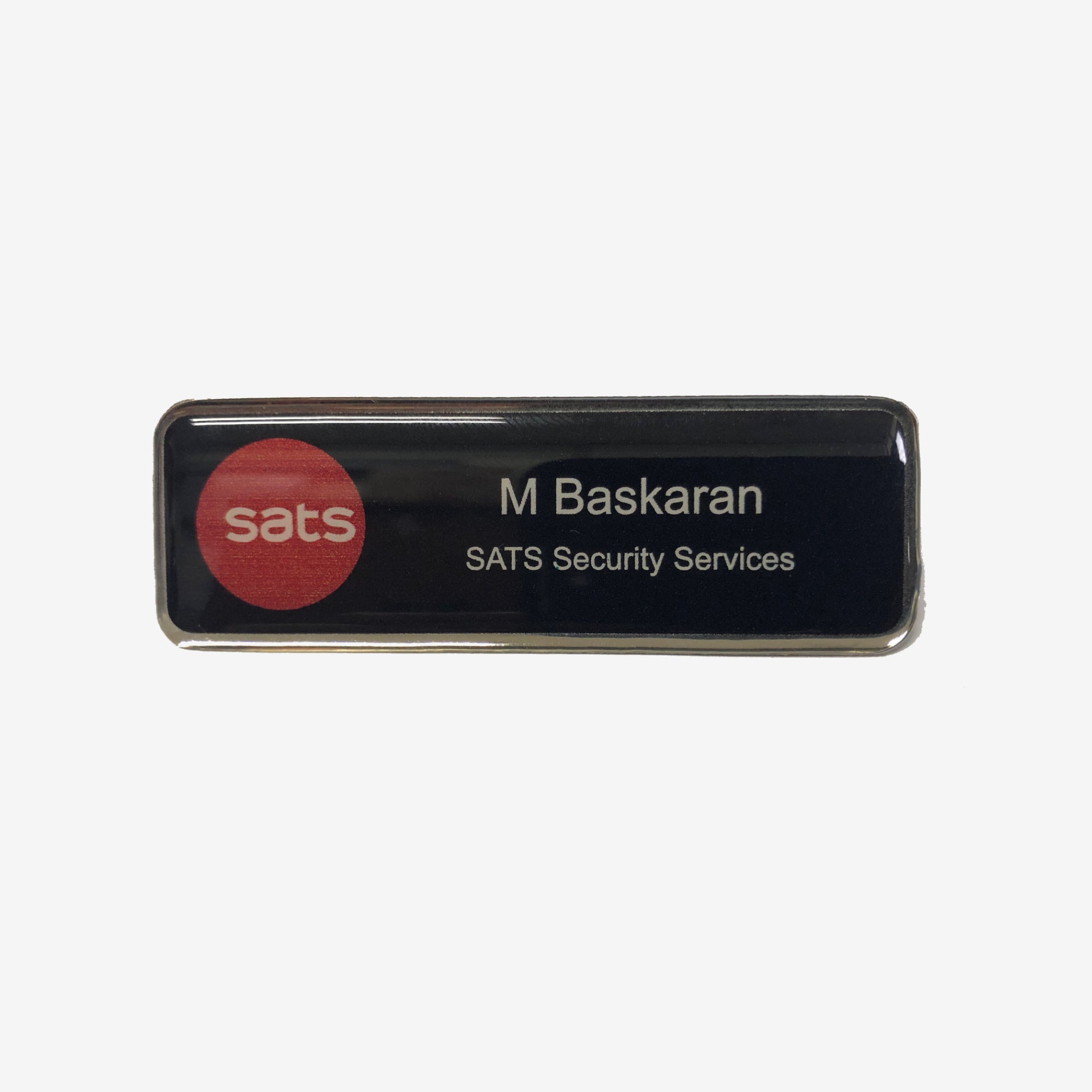 SATS Name Tag, Black w/Border – Joint & Y Enterprise